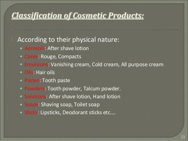 Introduction to cosmetics