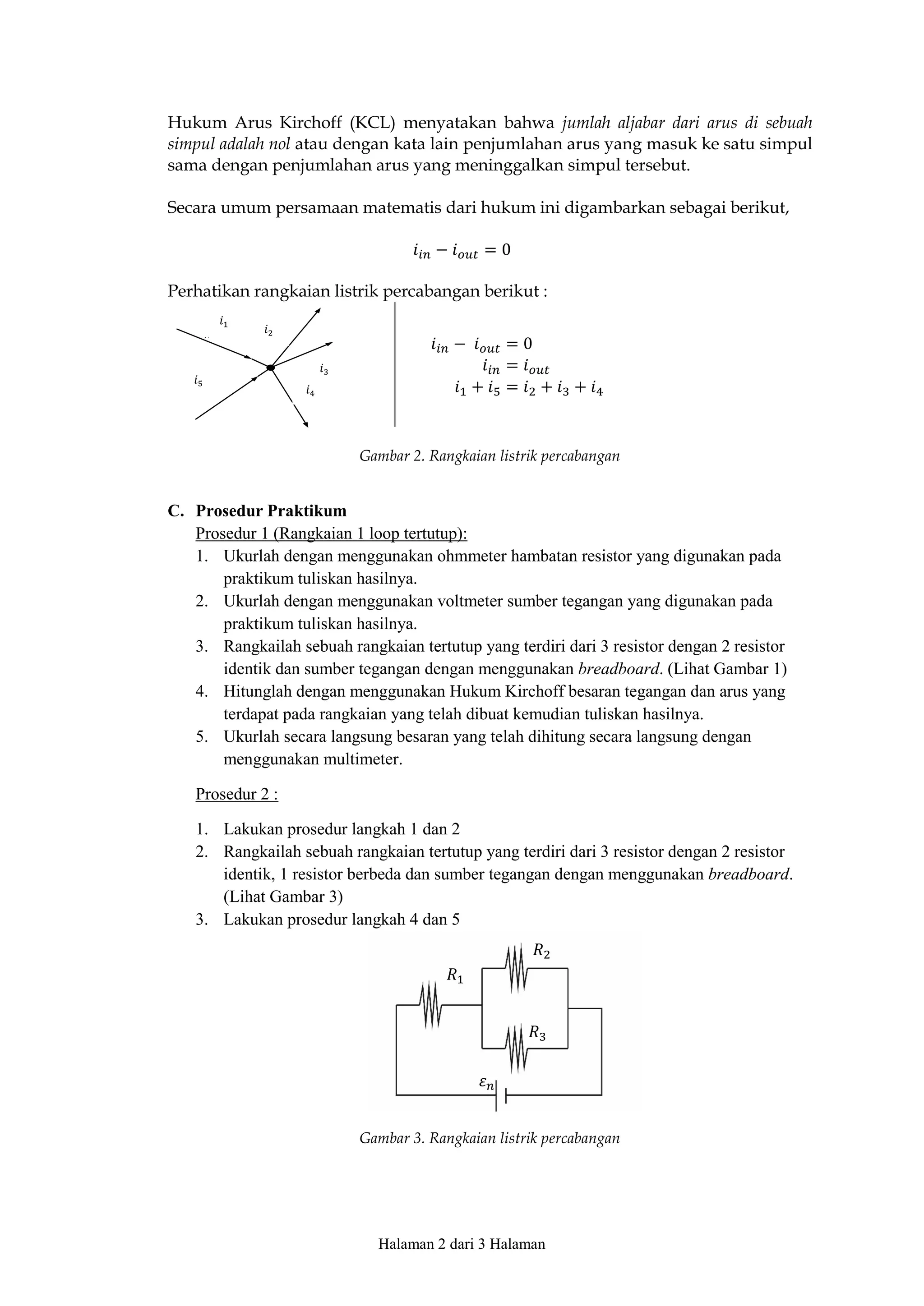 1. hukum kirchoff fisika | PDF