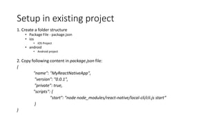 1. react - native: setup | PPT