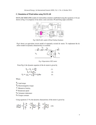 DESIGN AND DEVELOPMENT OF WIND TURBINE EMULATOR TO OPERATE WITH 1.5KW ...