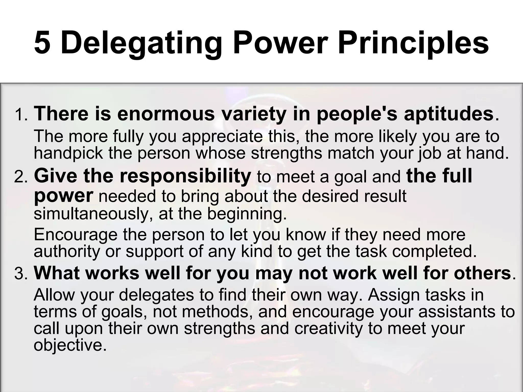 Delegating Effectively _Materi Training "LEADERSHIP & MANAGEMENT SKILL" | PPT