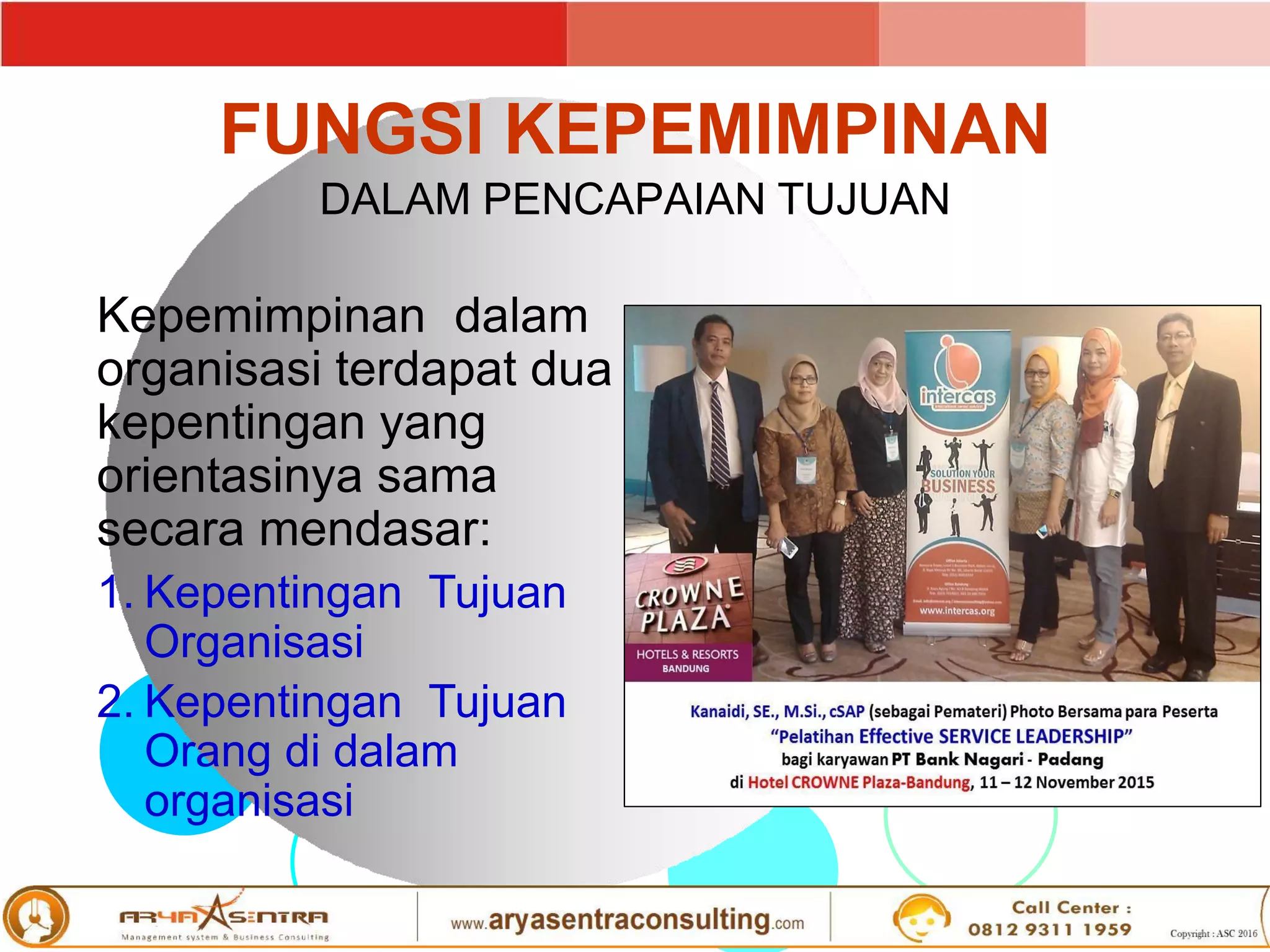 Leadership concept _Materi Training "LEADERSHIP & MANAGEMENT SKILL" | PDF