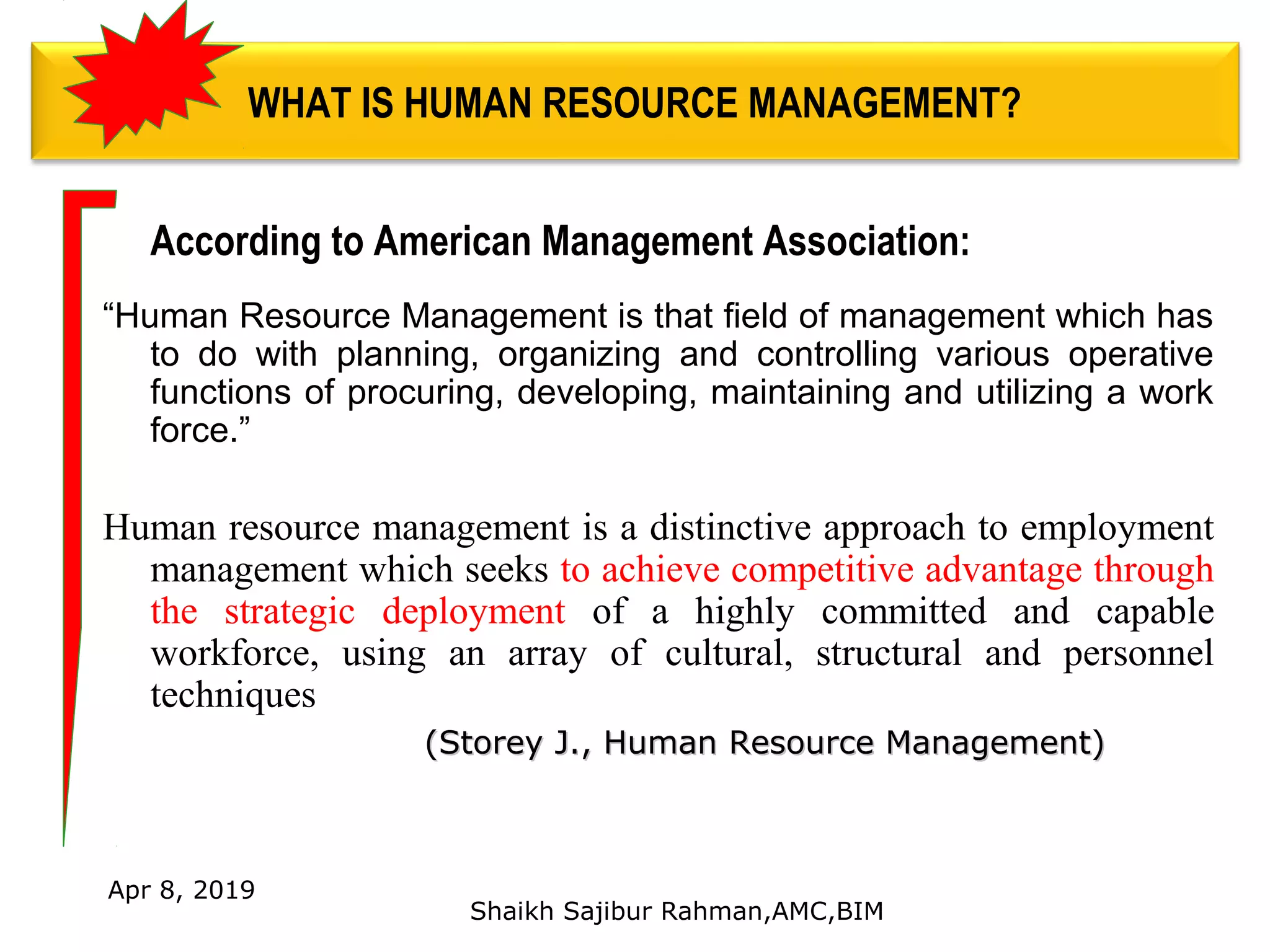 Fundamental of Human Resource Management (BIM) | PPT | Human Resources ...