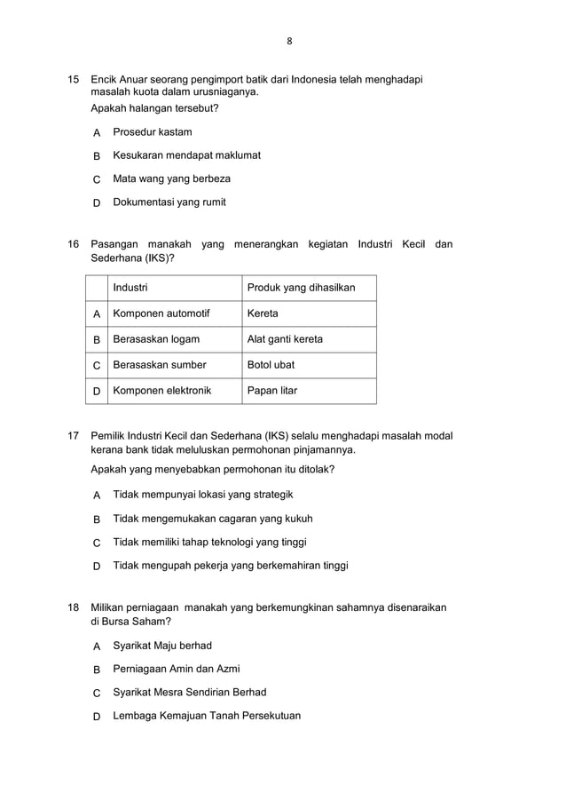 1. soalan modul 1 kertas 1 mpsm 2016 | PDF