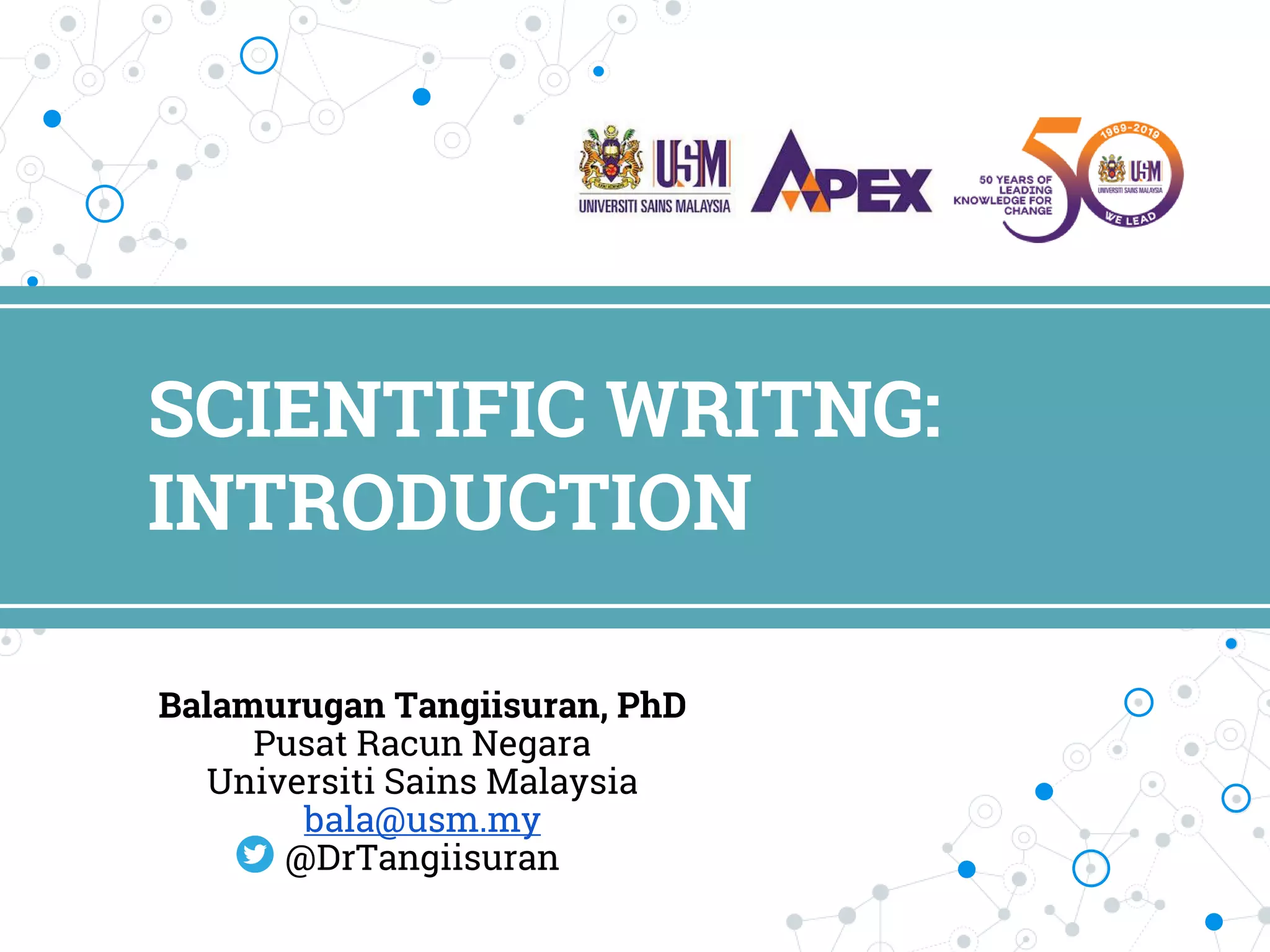 Introduction to scientific writing | PDF