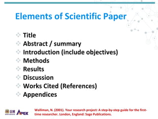 Introduction to scientific writing | PDF