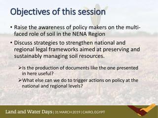 The multi-faced role of soil in the NENA regions (part 1) | PPT