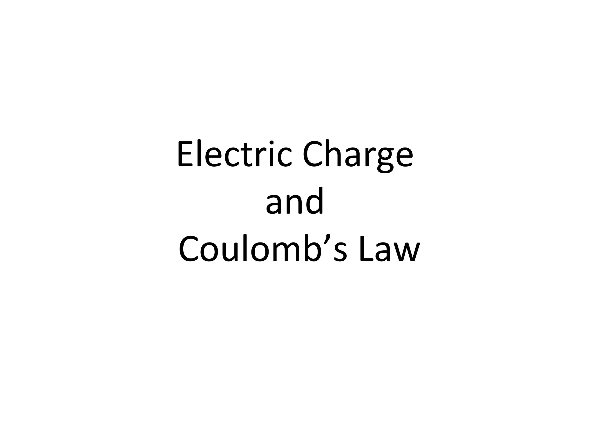 Coulombs Law | PPT