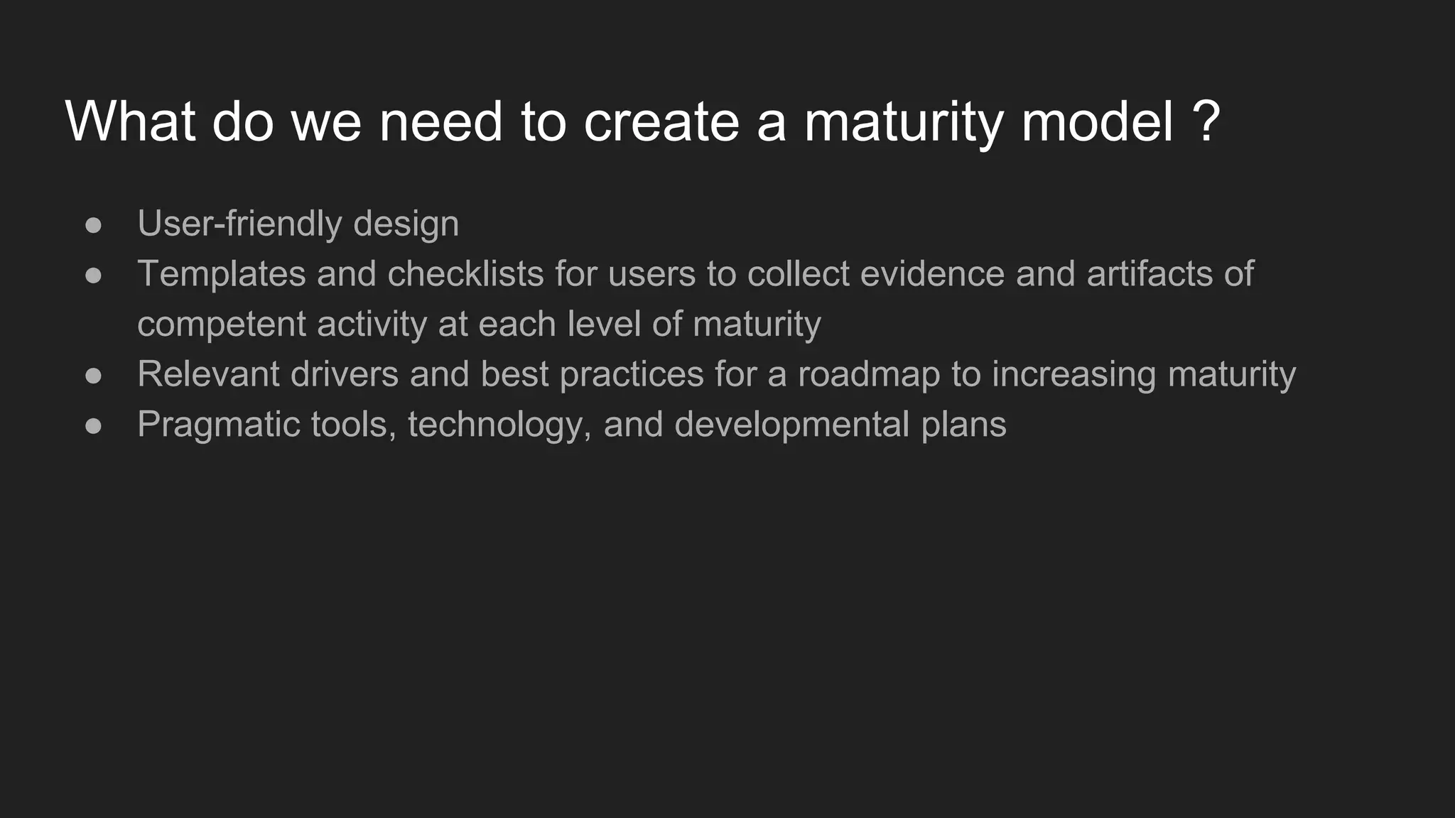 What are maturity models | PPT