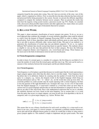A FILM SYNOPSIS GENRE CLASSIFIER BASED ON MAJORITY VOTE | PDF