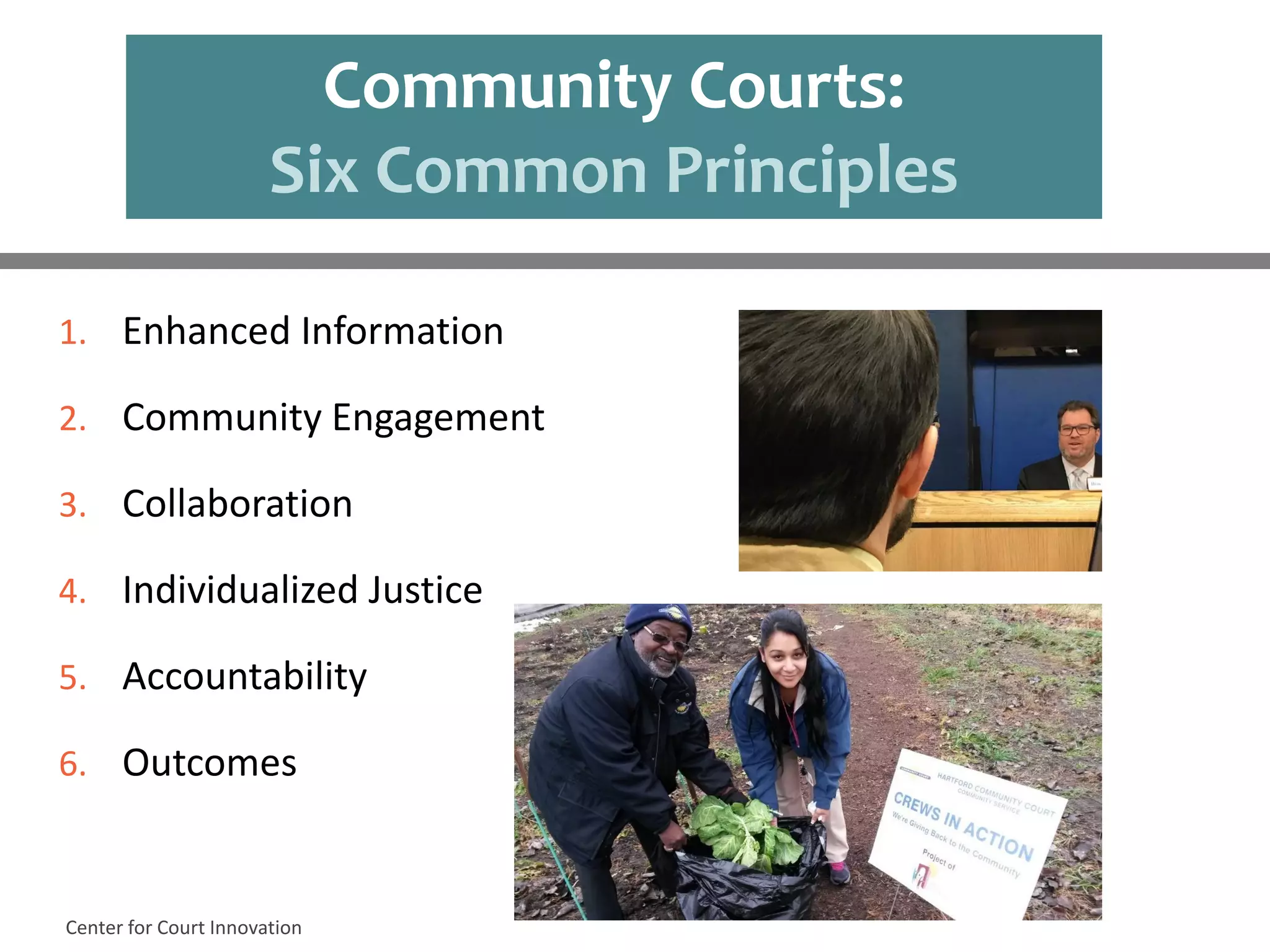 Creating a more coordinated approach to justice, Liberty Aldrich | PPT