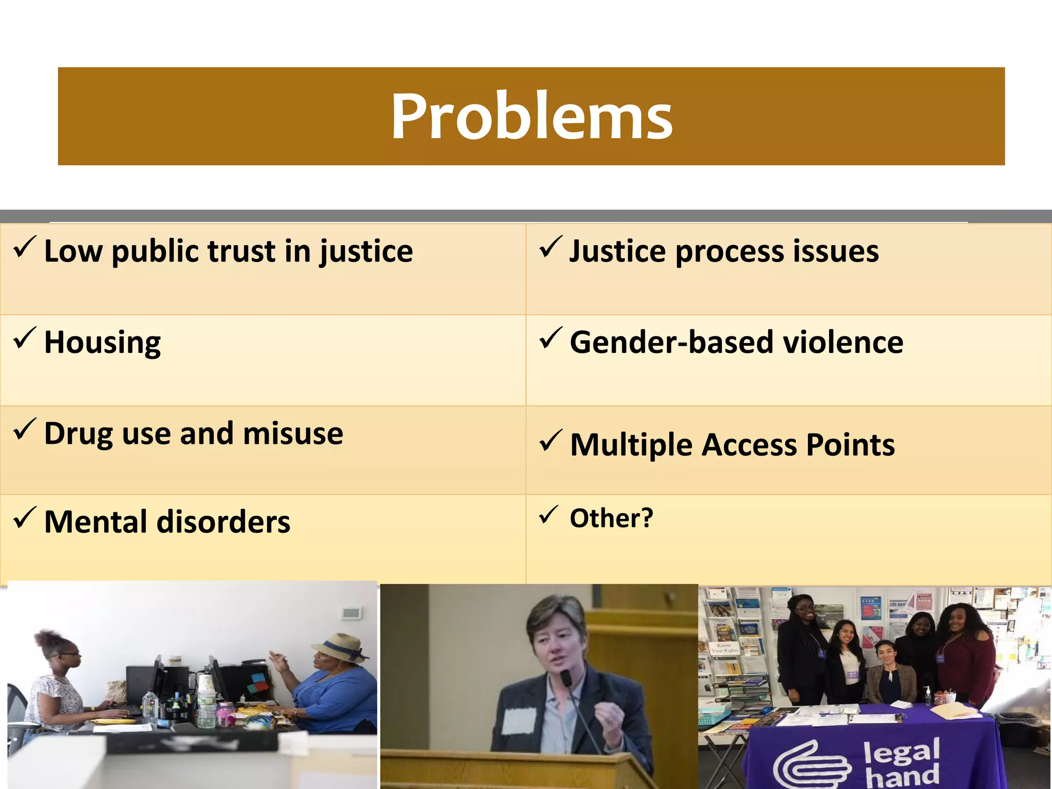 Creating a more coordinated approach to justice, Liberty Aldrich | PPT
