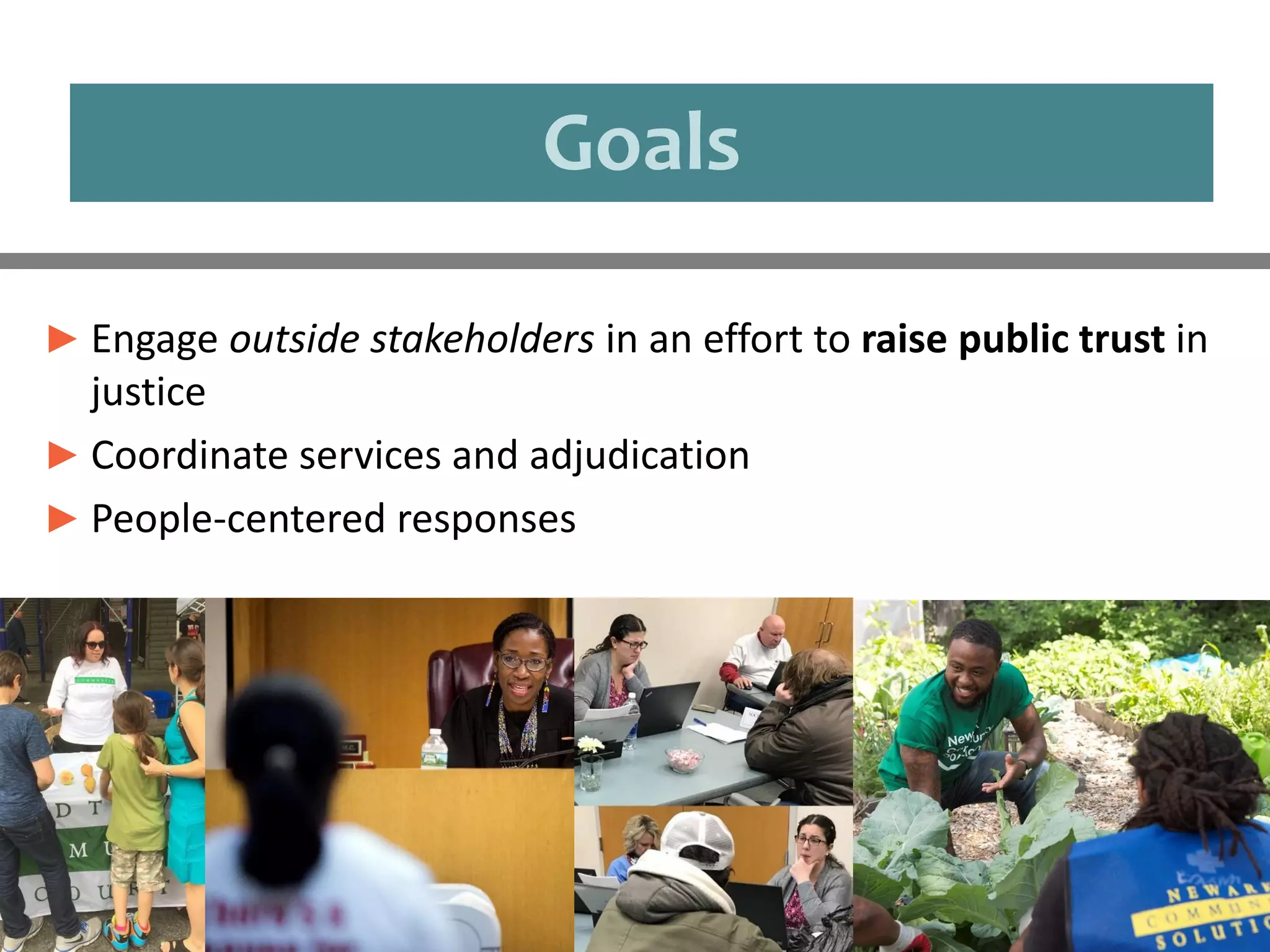 Creating a more coordinated approach to justice, Liberty Aldrich | PPT