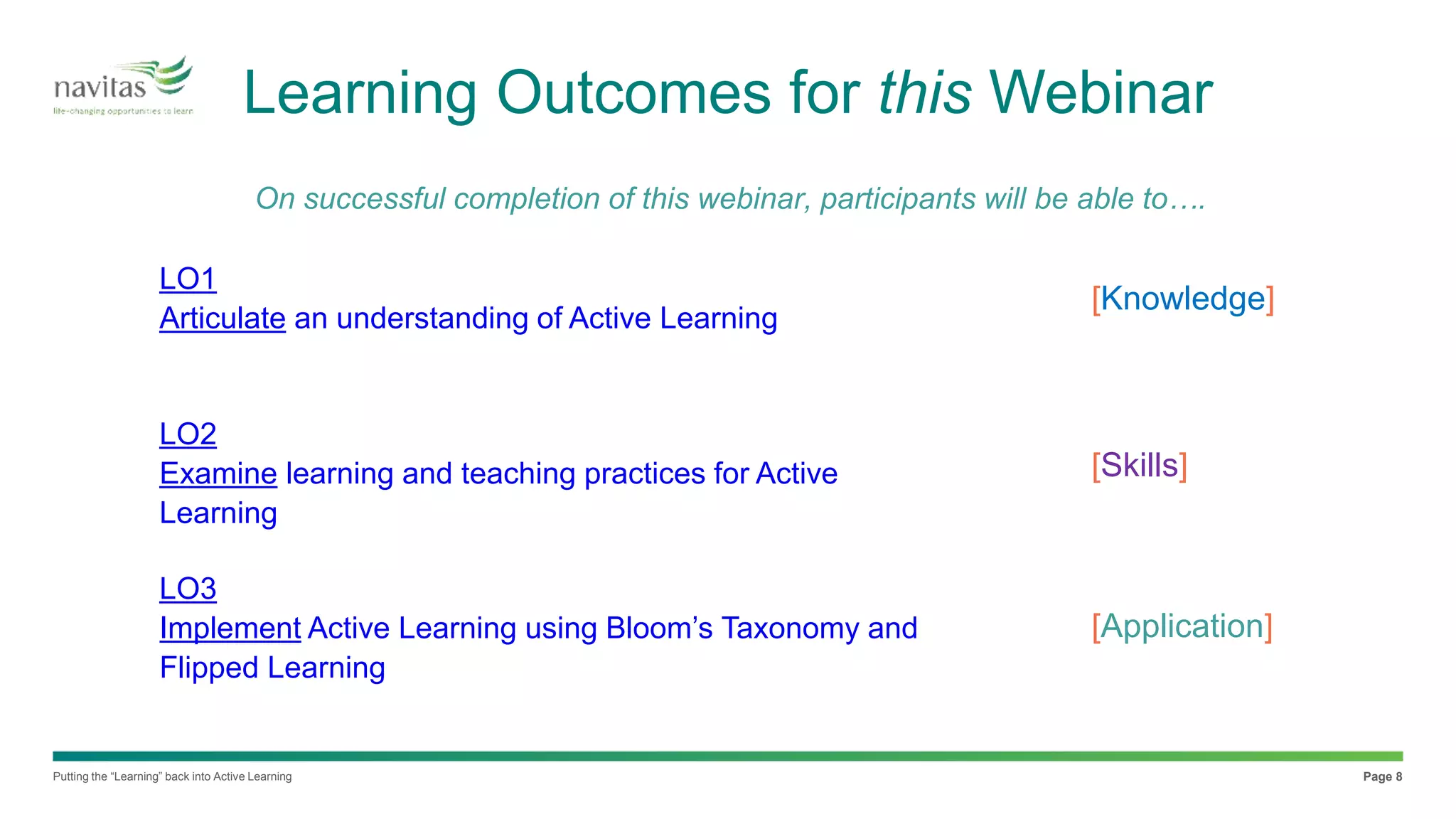 Putting the ‘learning’ back into active learning | PPT