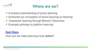 Putting the ‘learning’ back into active learning | PPT