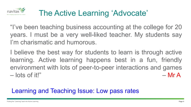 Putting the ‘learning’ back into active learning | PPT