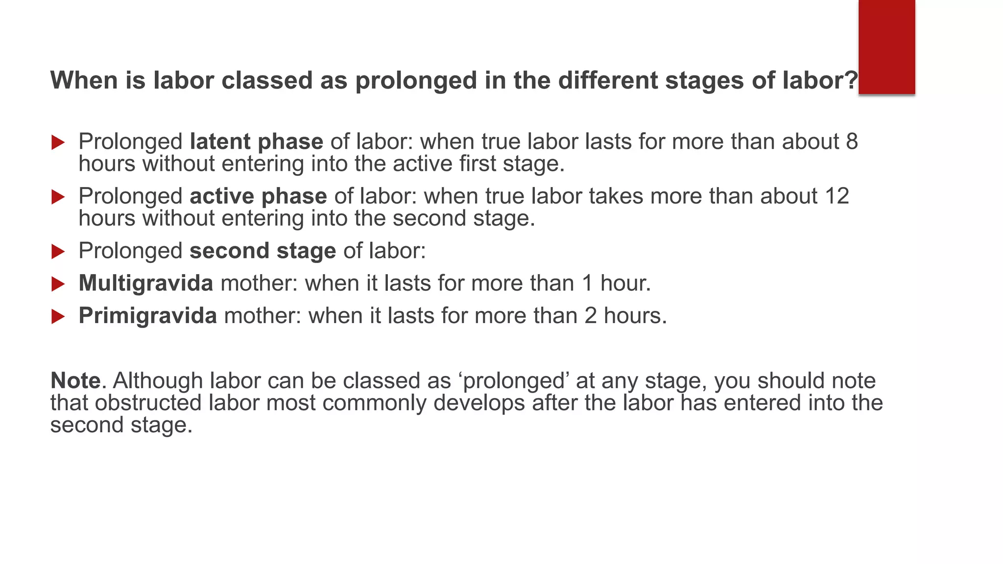 OBSTRUCTED LABOR | PPTX