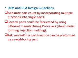 dfma unit-1 | PPT