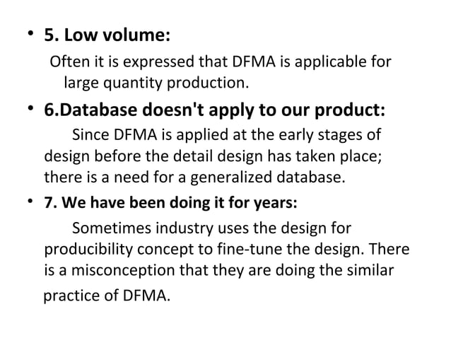 dfma unit-1 | PPT | Manufacturing Industry | Industries