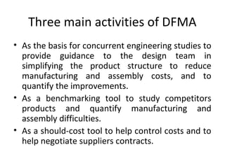 dfma unit-1 | PPT