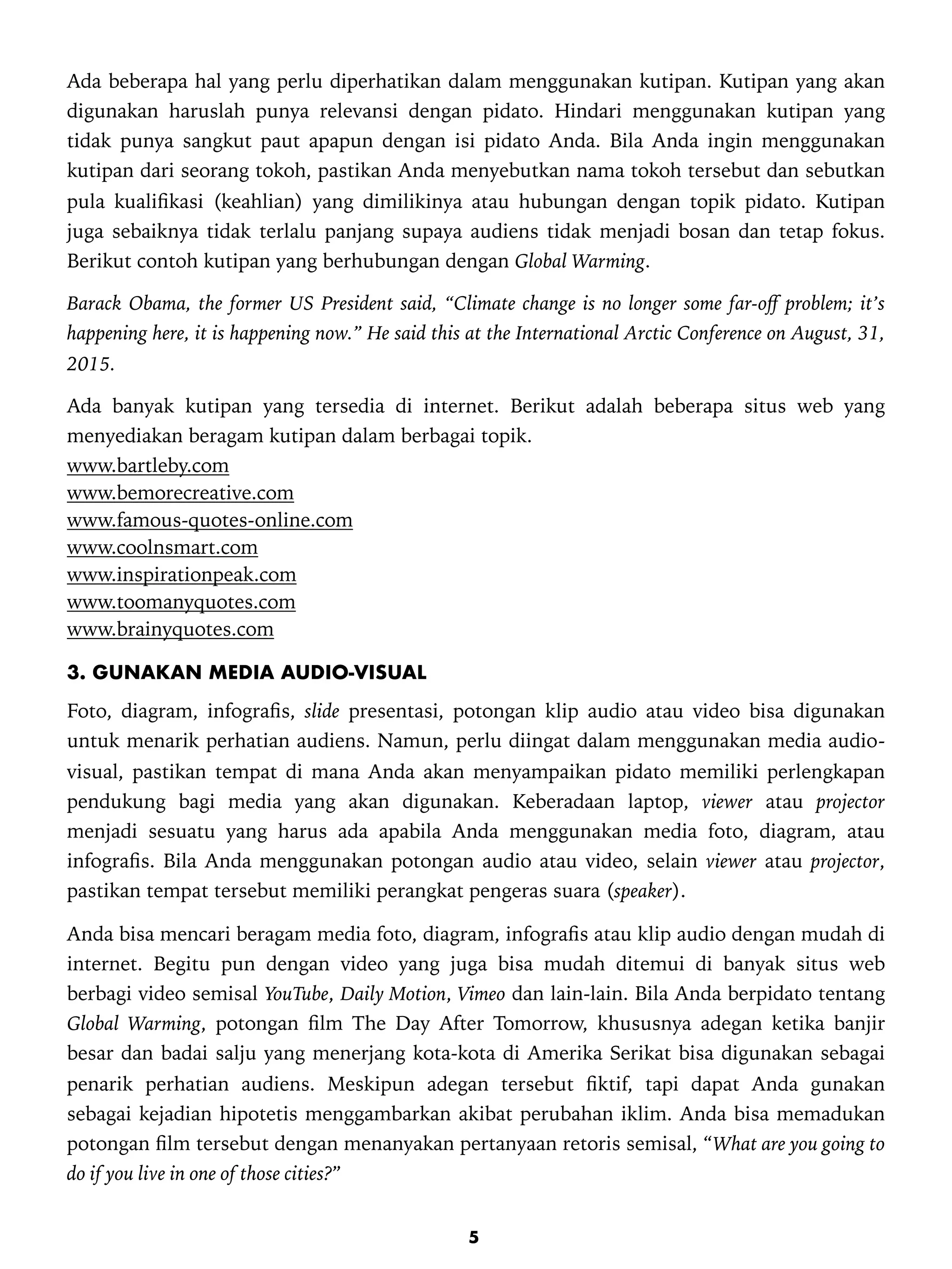 Merancang Pembuka & Penutup Pidato | PDF