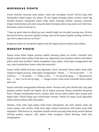 Merancang Pembuka & Penutup Pidato | PDF