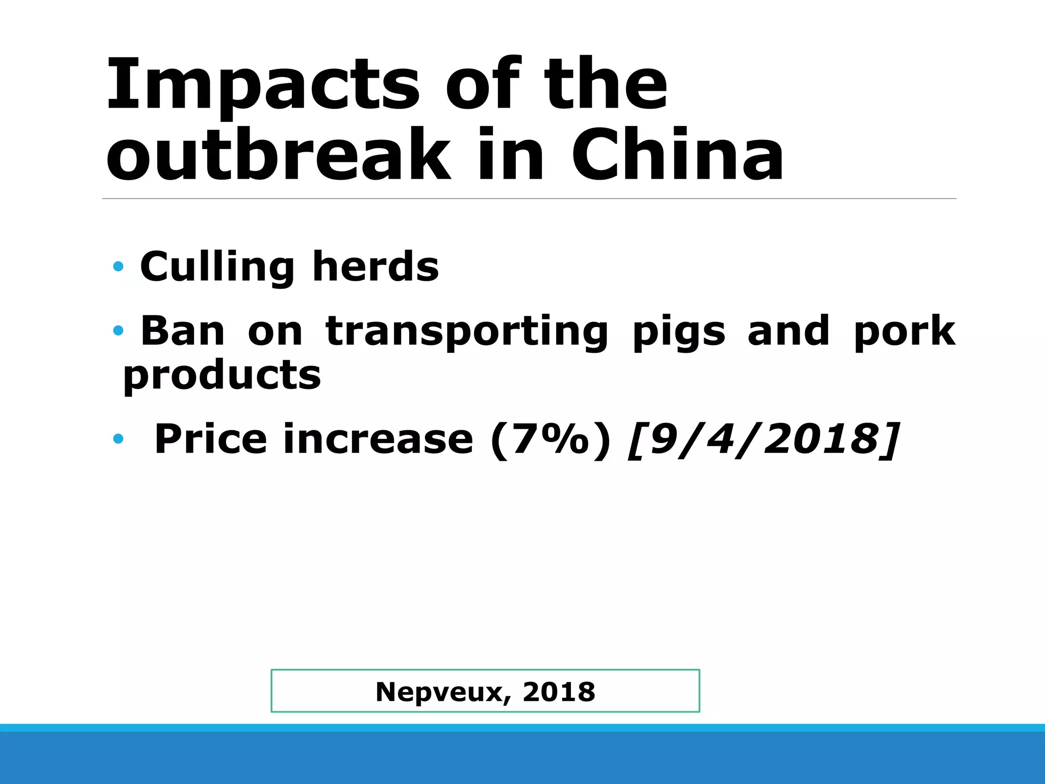 African Swine Fever: Nature, Impacts and Threats to the Global Pig ...
