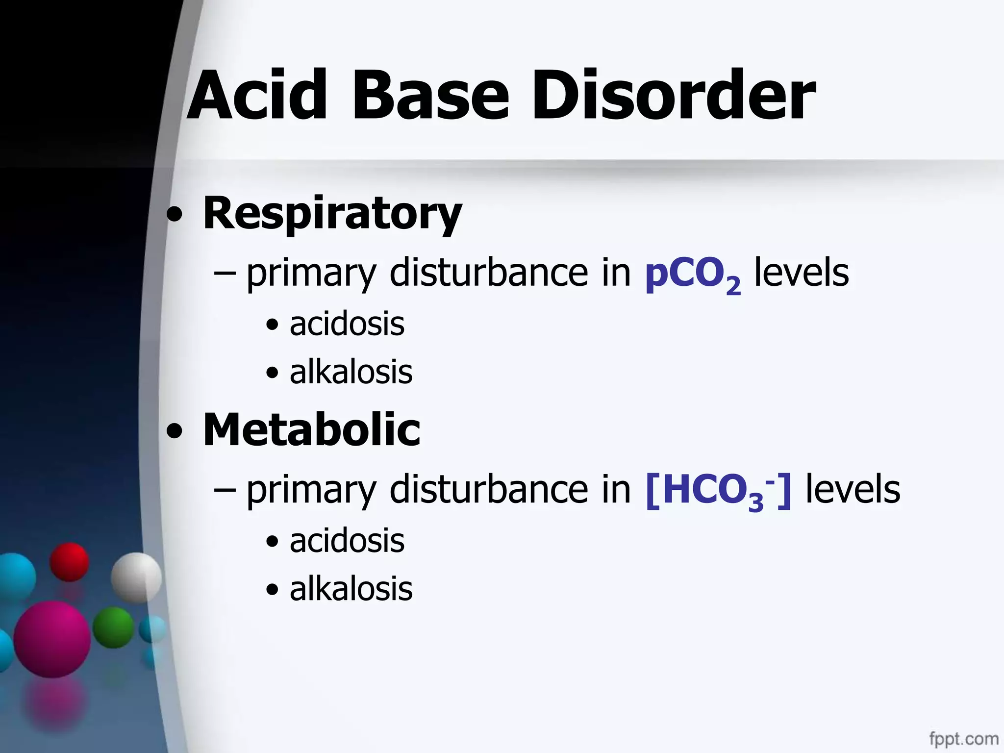 Principles of Acid-Base Imbalance | PPTX