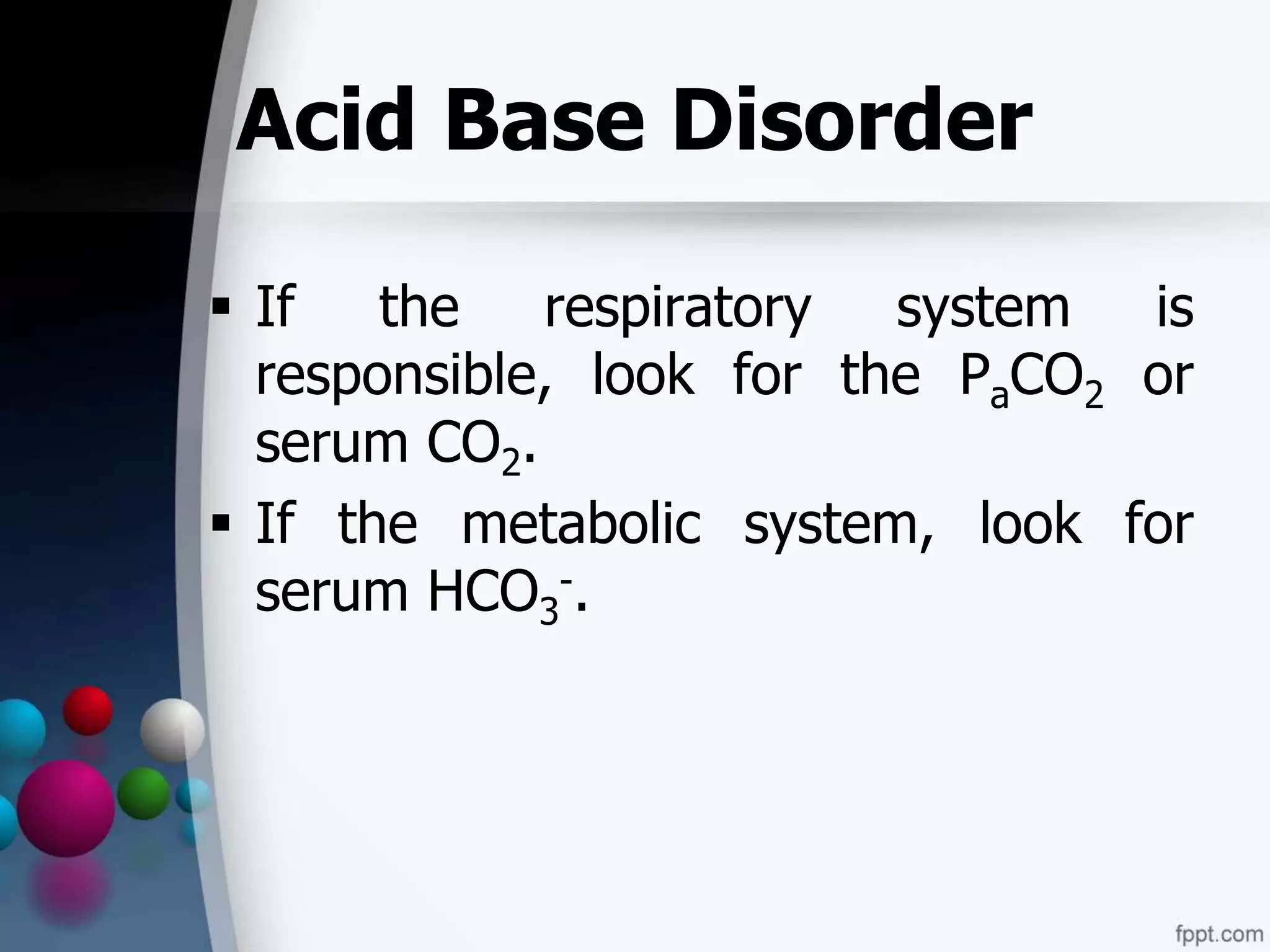 Principles of Acid-Base Imbalance | PPT