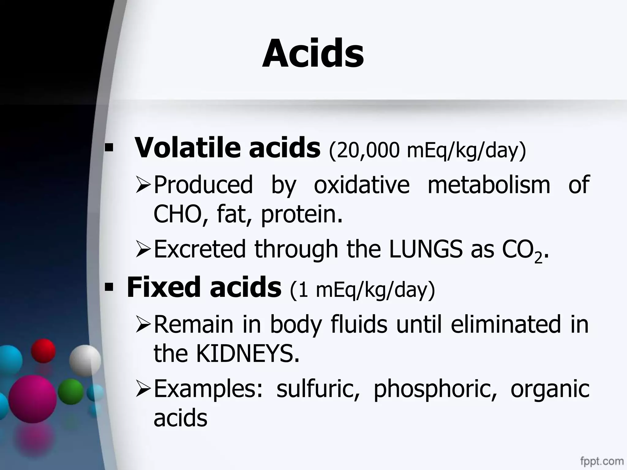 Principles of Acid-Base Imbalance | PPT