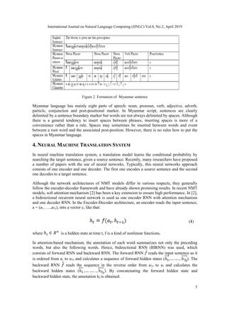 ATTENTION-BASED SYLLABLE LEVEL NEURAL MACHINE TRANSLATION SYSTEM FOR MYANMAR TO ENGLISH LANGUAGE ...