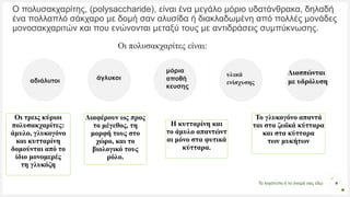 Πολυσακχαρίτες,τα φυσικά πολυμερή | PPTX