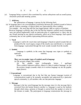 INTRODUCTION TO LANGUAGE | DOCX