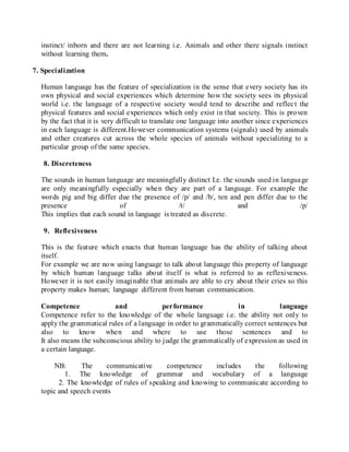 INTRODUCTION TO LANGUAGE | DOCX