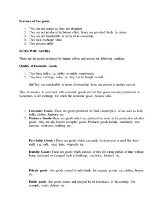 THE SUBJECT MATTER OF ECONOMICS | DOCX