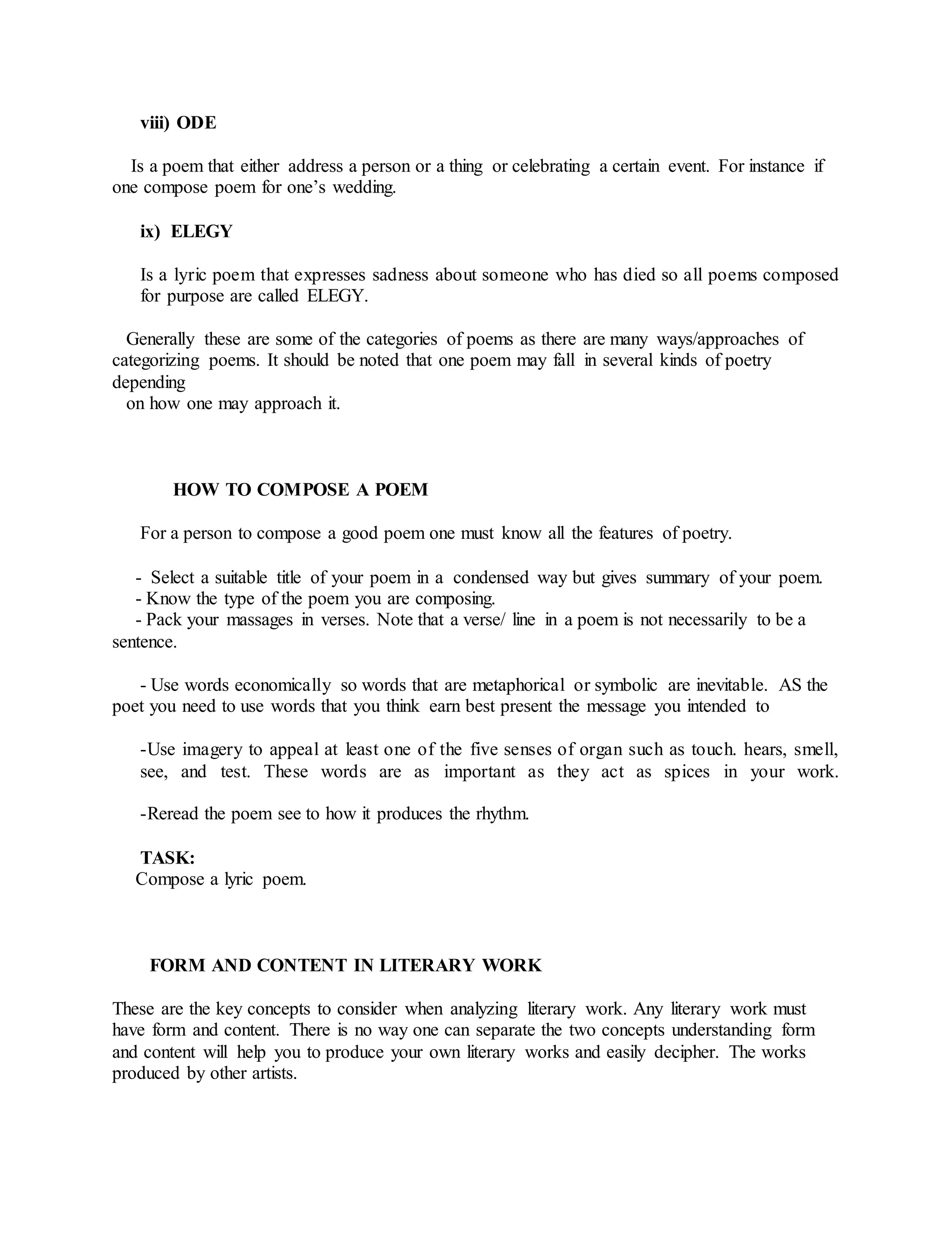 BASIC CONCEPTS OF LITERATURE | DOCX