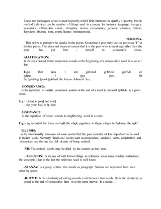 BASIC CONCEPTS OF LITERATURE | DOCX