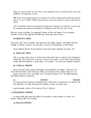 BASIC CONCEPTS OF LITERATURE | DOCX