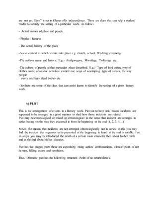 BASIC CONCEPTS OF LITERATURE | DOCX