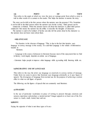 BASIC CONCEPTS OF LITERATURE | DOCX