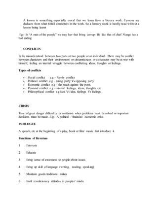 BASIC CONCEPTS OF LITERATURE | DOCX