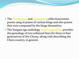 Sources of sangam age | PPTX