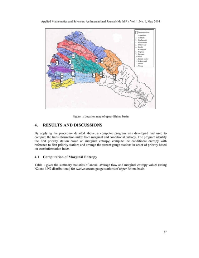 ENTROPY BASED ASSESSMENT OF HYDROMETRIC NETWORK USING NORMAL AND LOG-NORMAL DISTRIBUTIONS | PDF