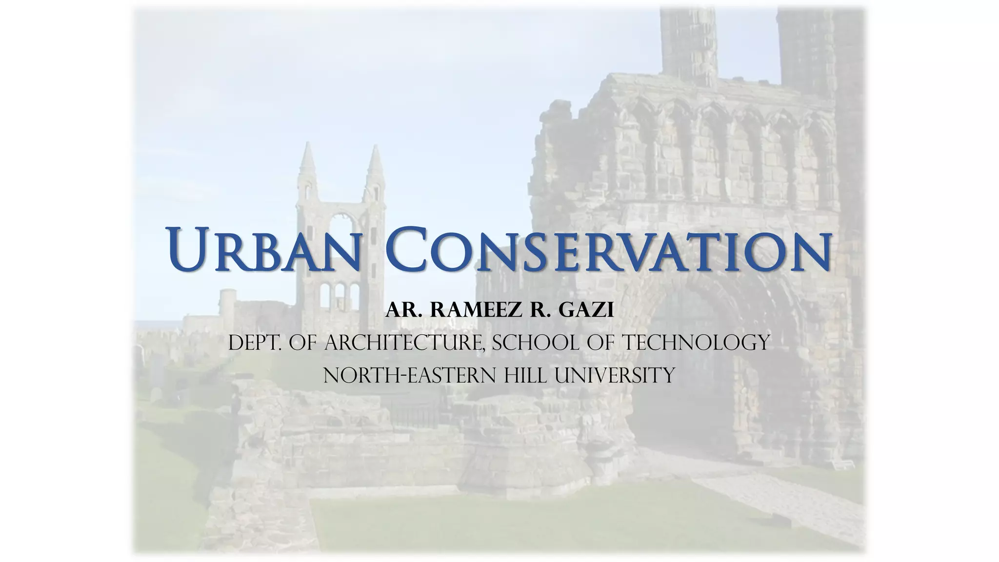 Introduction to conservation | PPT