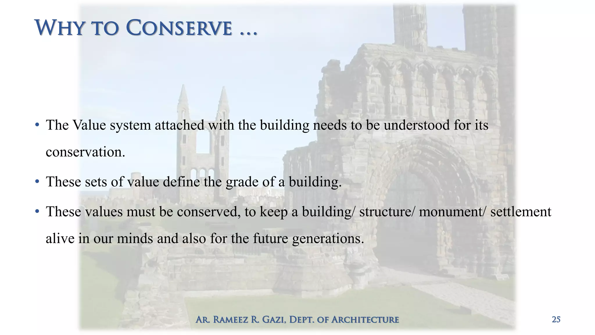 Introduction to conservation | PPT