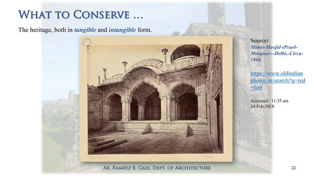 Introduction to conservation | PPT