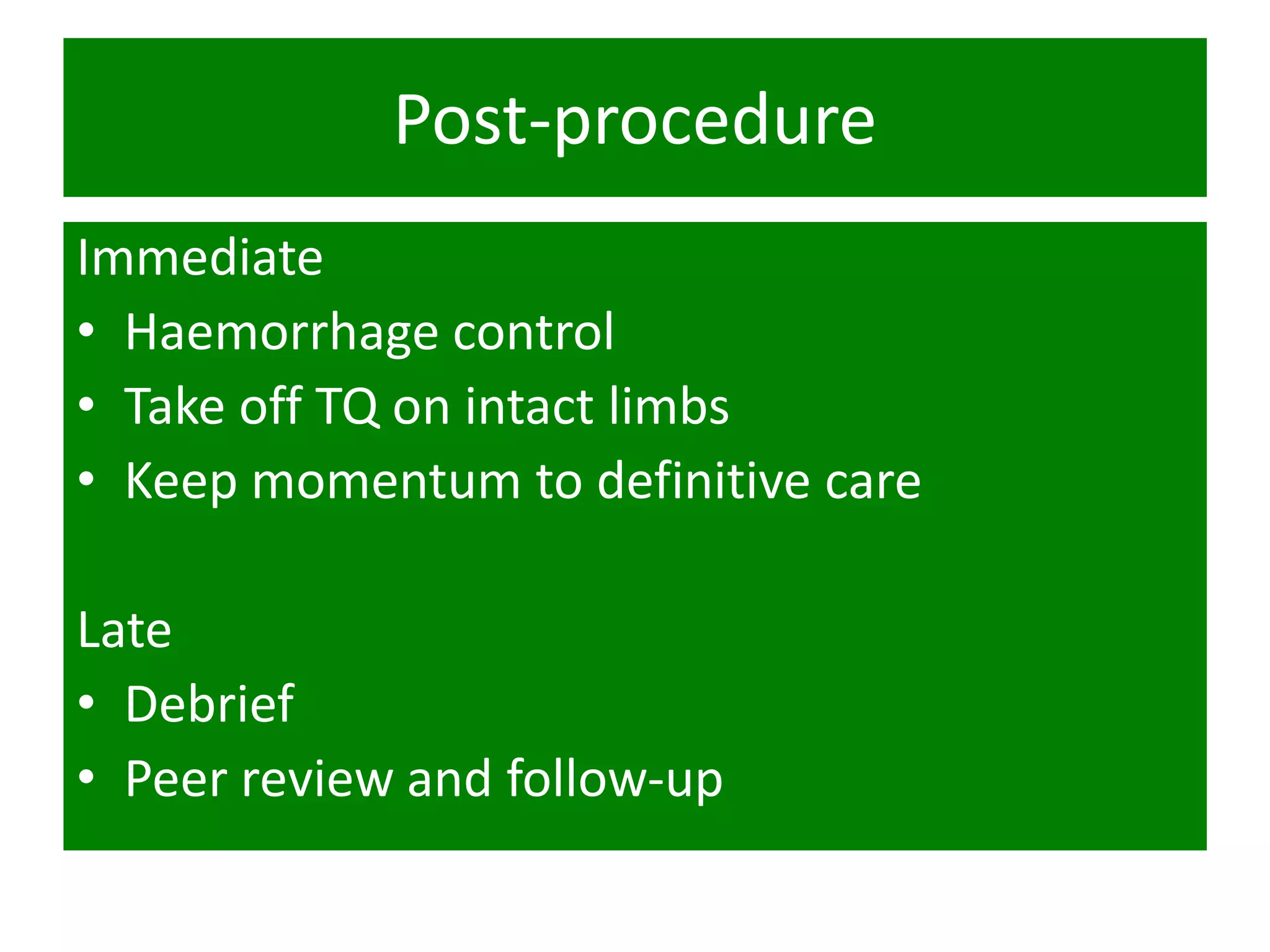 Field amputation | PPTX