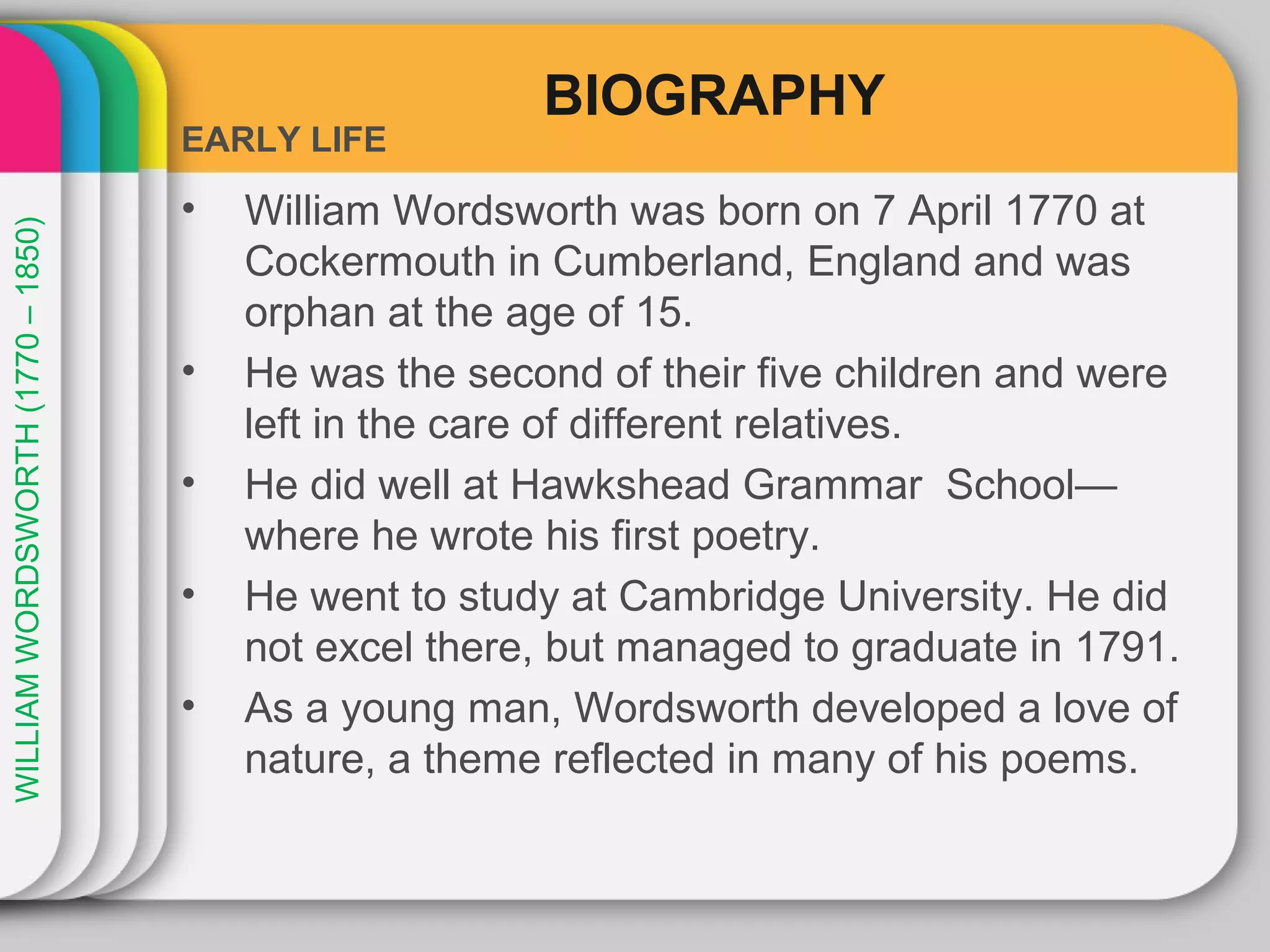 william wordsworth | PPT