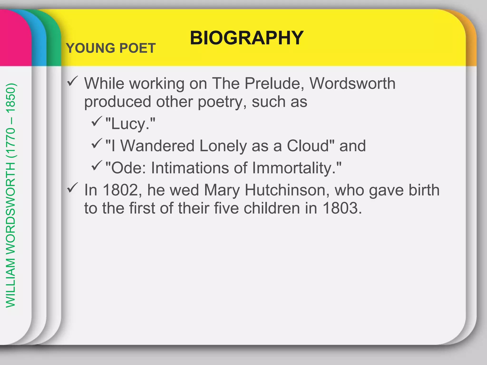 william wordsworth | PPT