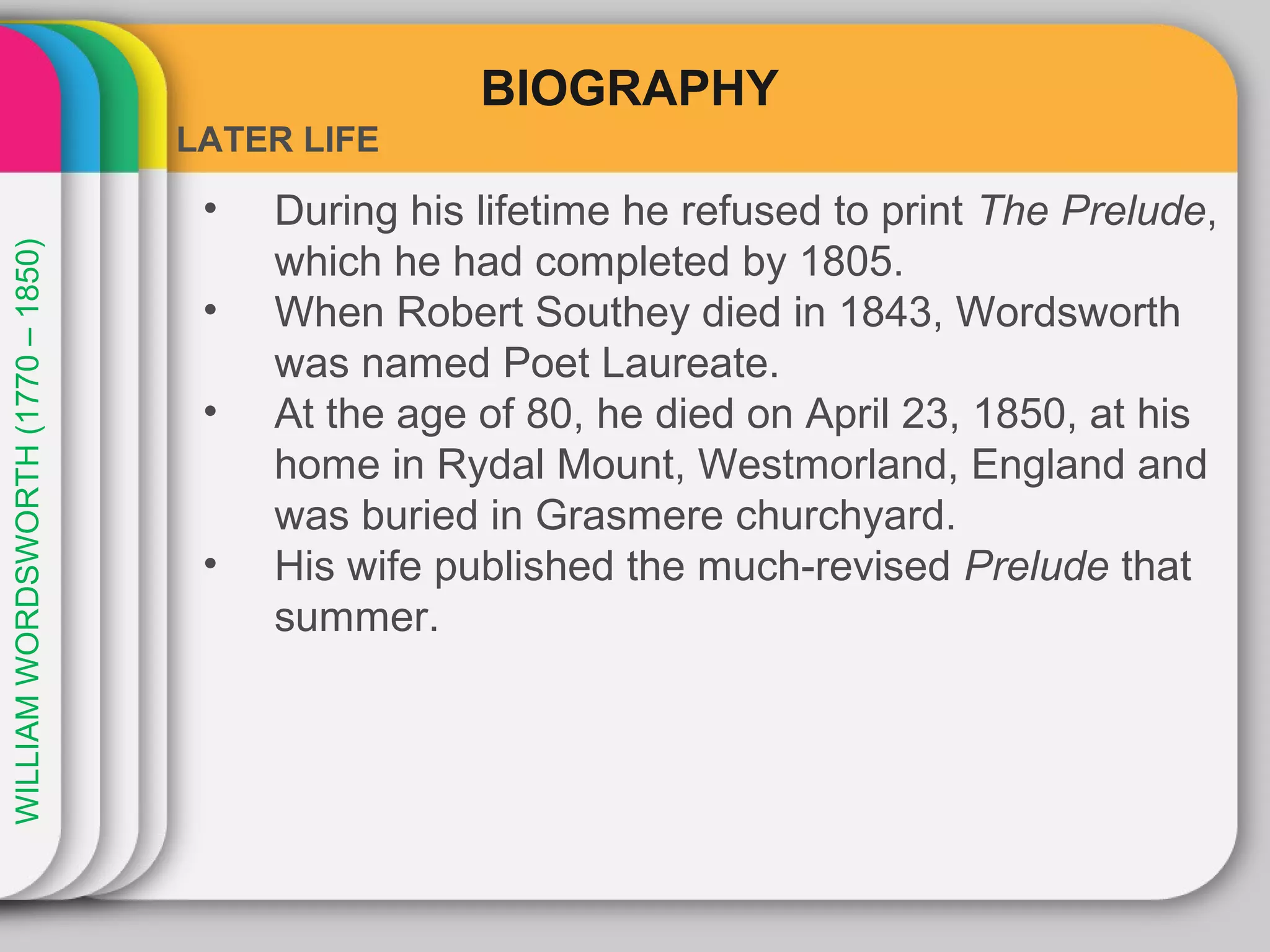 william wordsworth | PPT